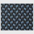 baby boy feet pattern wrapping paper | Zazzle