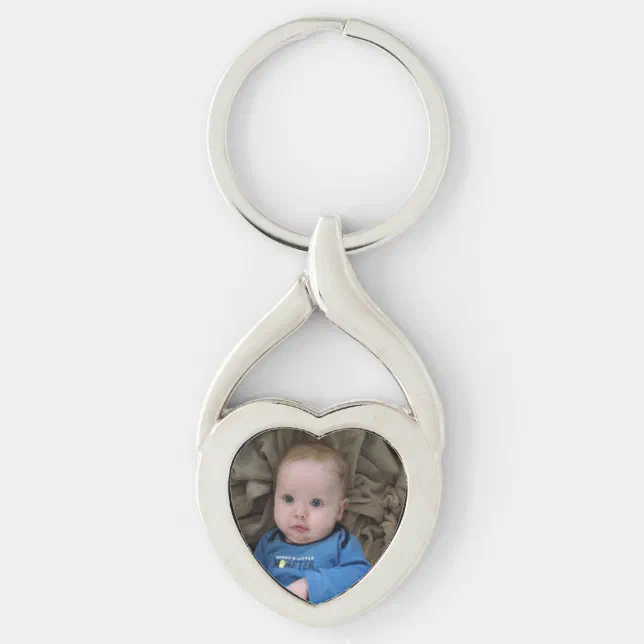 Baby Boy Little Son Personalized Photo Key Chain | Zazzle