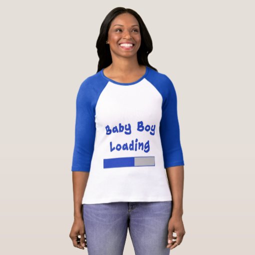 Baby Boy Loading Maternity Humor T-Shirt | Zazzle