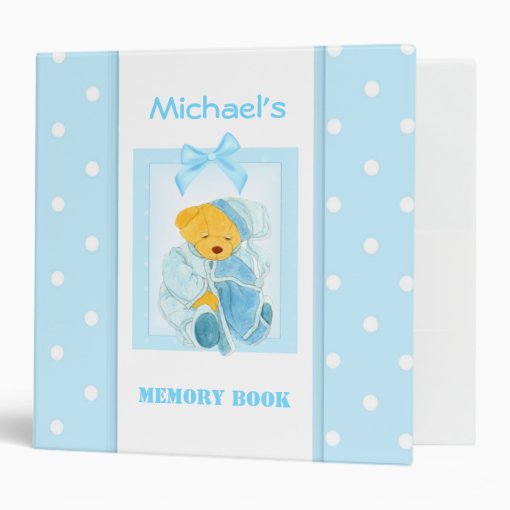 Baby Boy Memory Book Binder | Zazzle