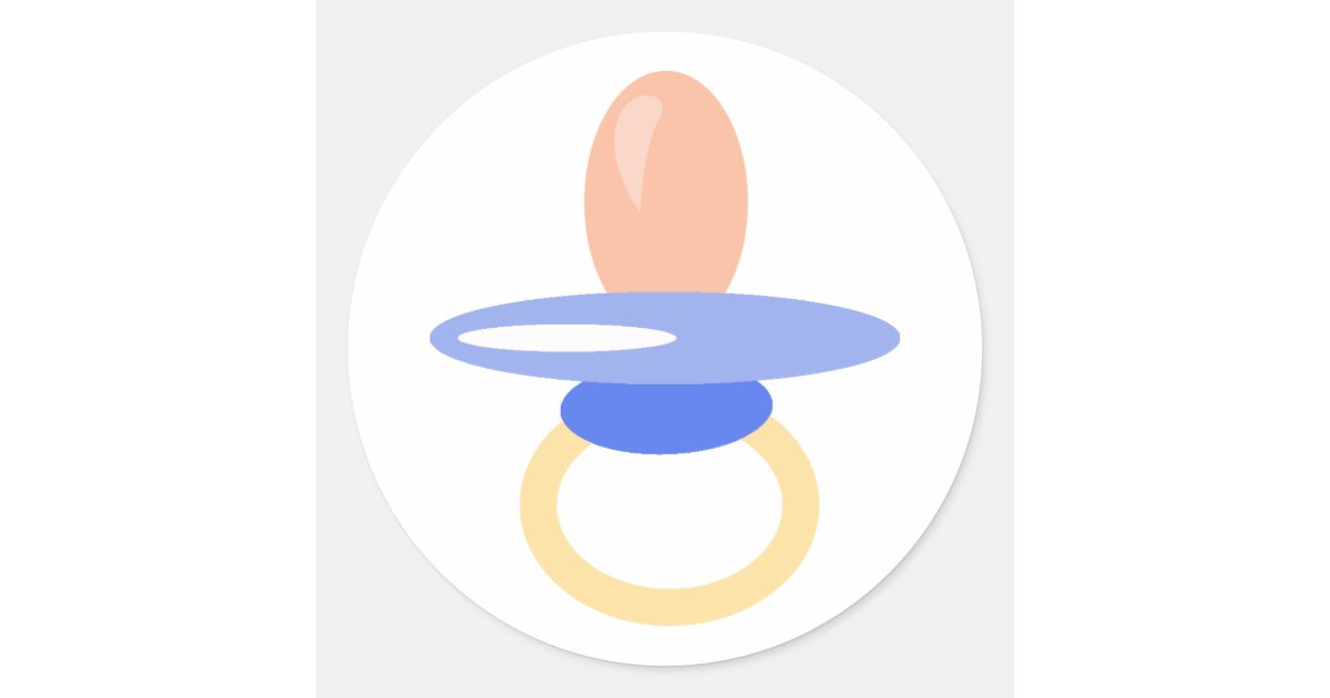 Baby Boy Pacifier Stickers | Zazzle