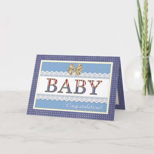 Baby Boy Patriotic Congratulations Card | Zazzle.com