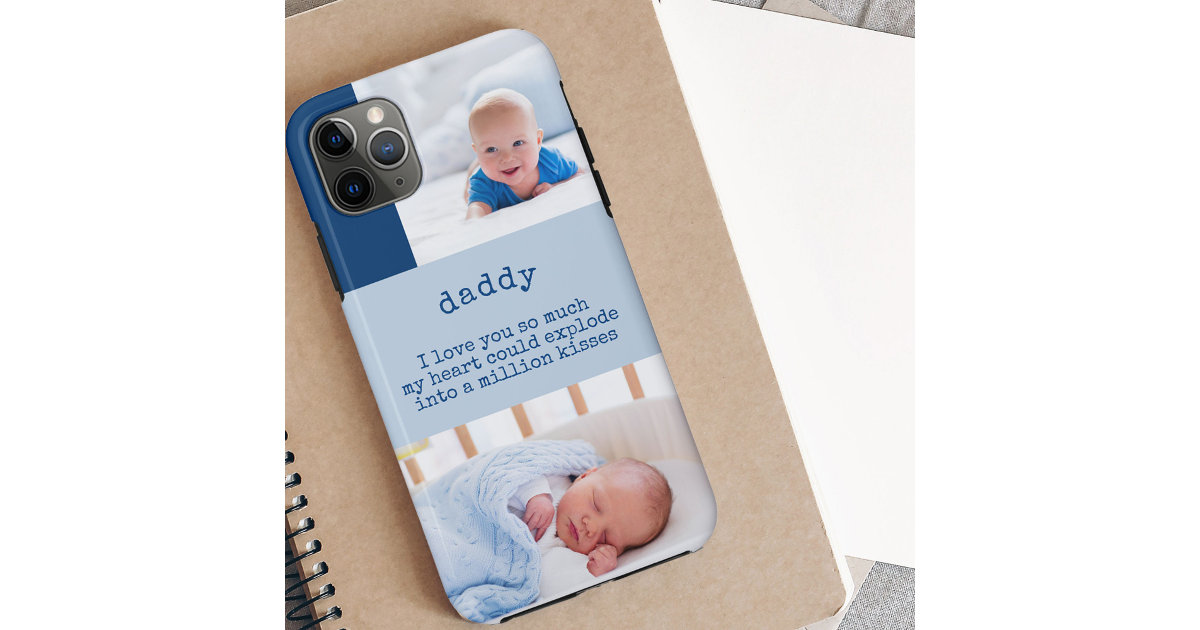 Baby Boy Photos with Adorable Words for Daddy Case-Mate iPhone Case ...
