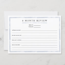 Baby Boy Watercolor Milestone Six Month Old Card | Zazzle
