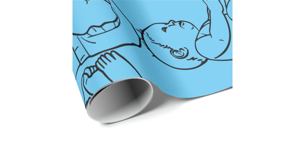 Baby Boy Wrapping Paper | Zazzle