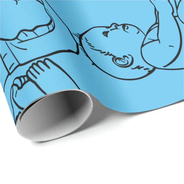 Baby Boy Wrapping Paper | Zazzle