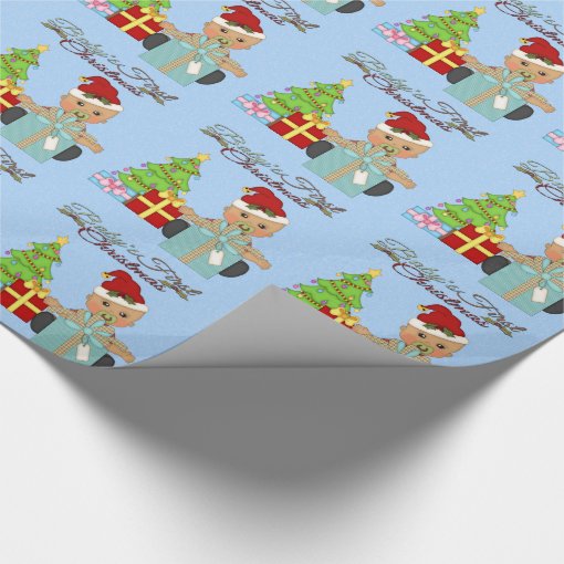 Baby Boy's 1st Christmas Wrapping Paper | Zazzle