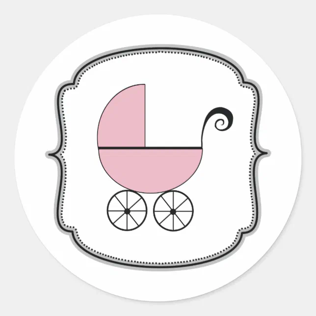 Baby Buggy Sticker | Zazzle