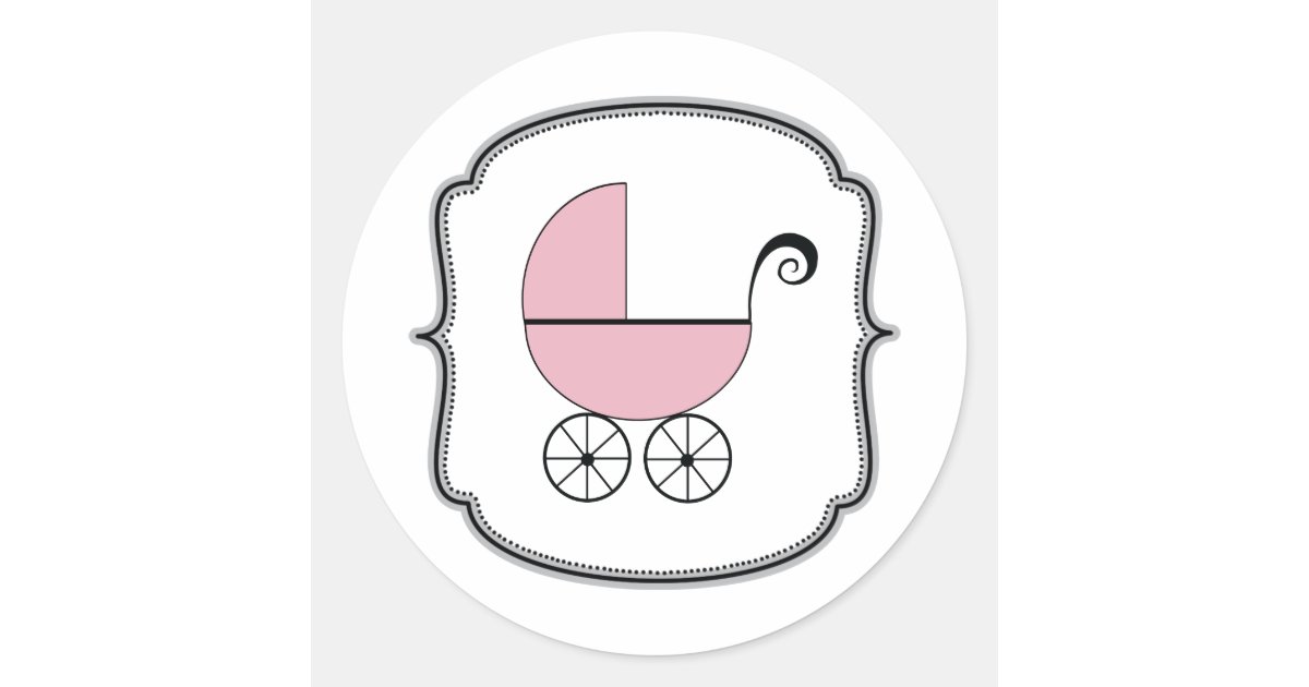 Baby Buggy Sticker | Zazzle