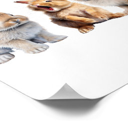 Baby Bunny Rabbit Nursery Poster | Zazzle