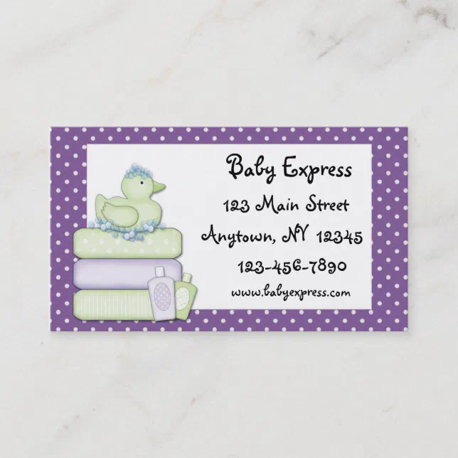Baby Business Card | Zazzle