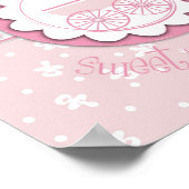 Baby Carriage & Pacifier Baby Shower Banner Girl Poster | Zazzle