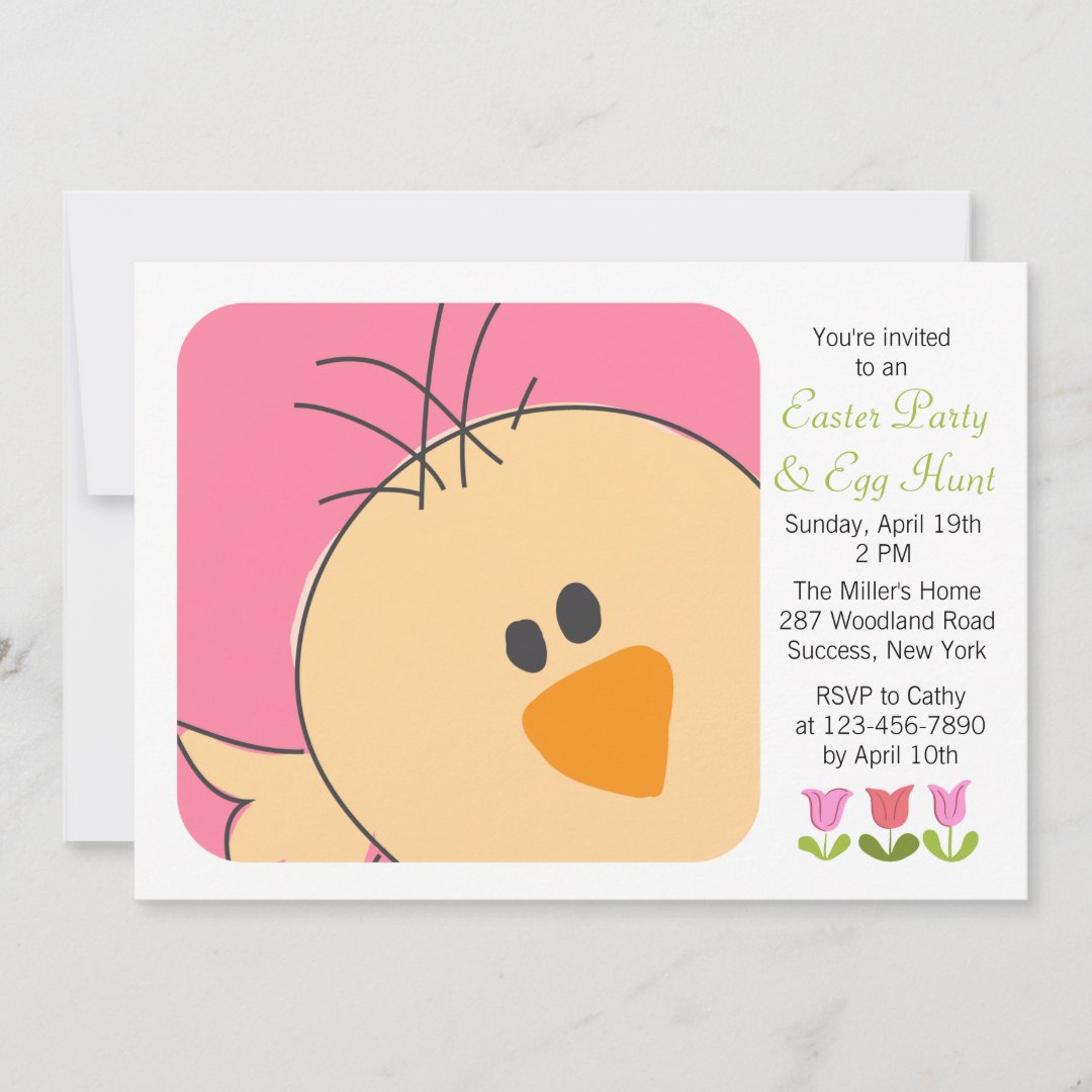 Baby Chick Invitation | Zazzle