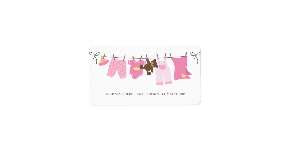 Baby Clothes Address Labels | Zazzle