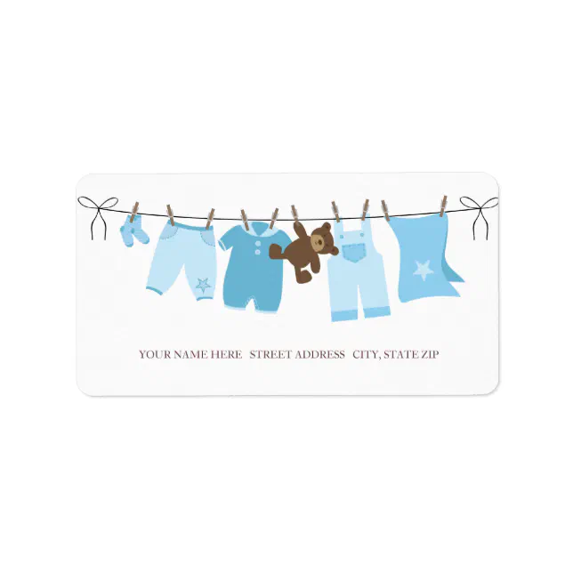 Baby Clothes Address Labels | Zazzle