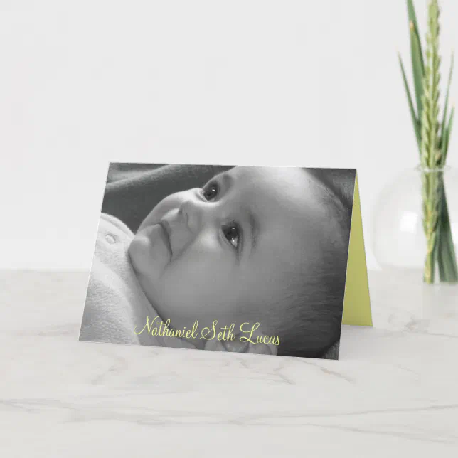 Baby Dedication Card | Zazzle