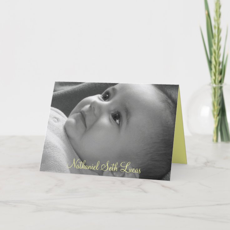 Baby Dedication Card | Zazzle