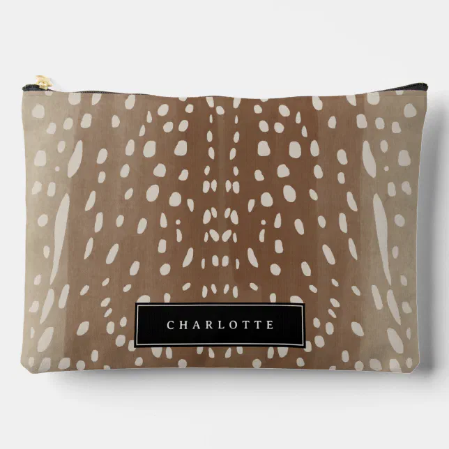 Baby Deer Spots Animal Print Pattern Accessory Pouch | Zazzle