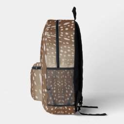 Baby Deer Spots Animal Print Pattern Monogram Printed Backpack | Zazzle