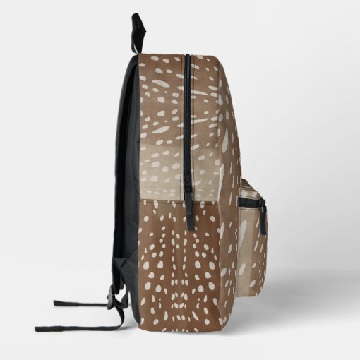Baby Deer Spots Animal Print Pattern Monogram Printed Backpack | Zazzle