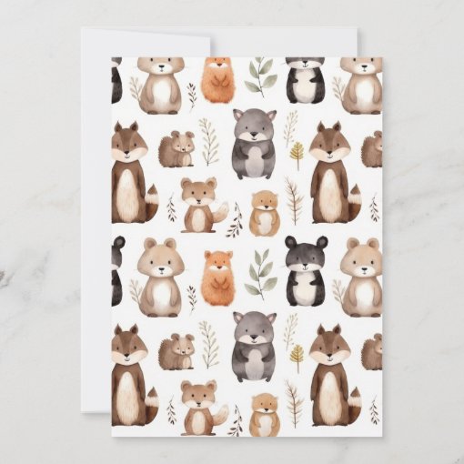 Baby Deer Woodland Animal Baby Shower Invitation | Zazzle Baby Deer Woodland Animal Baby Shower Invitation | Zazzle