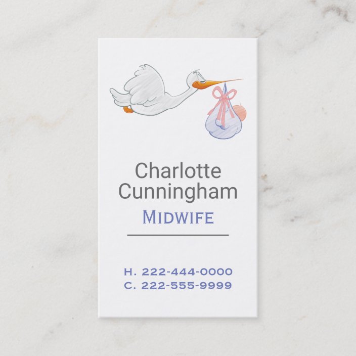 Baby Delivery Themed Custom Business Card | Zazzle.com