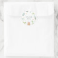 Baby Dino Thank You Sticker | Zazzle