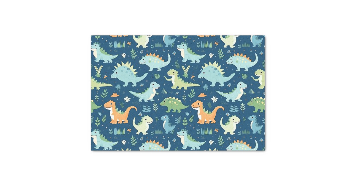 Baby Dinosaur Tissue Paper | Zazzle