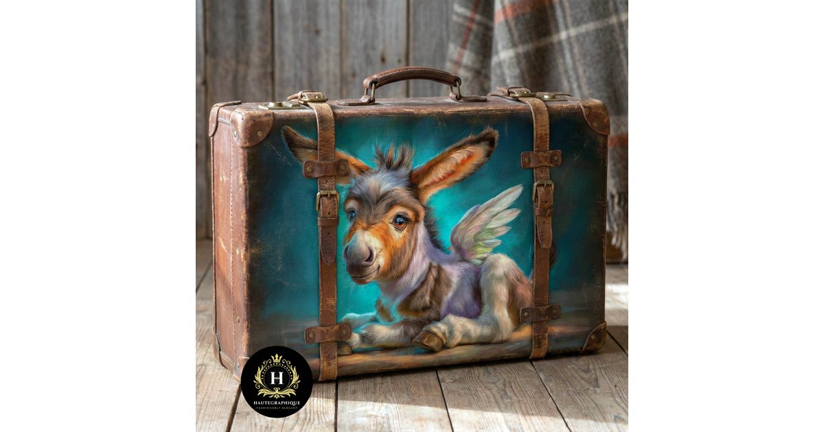 Baby Donkey Angel Nursery Furniture Decoupage Tissue Paper | Zazzle