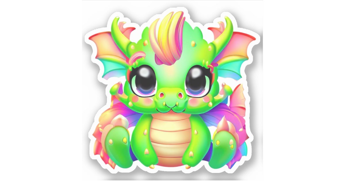 Baby Dragon Sticker | Zazzle