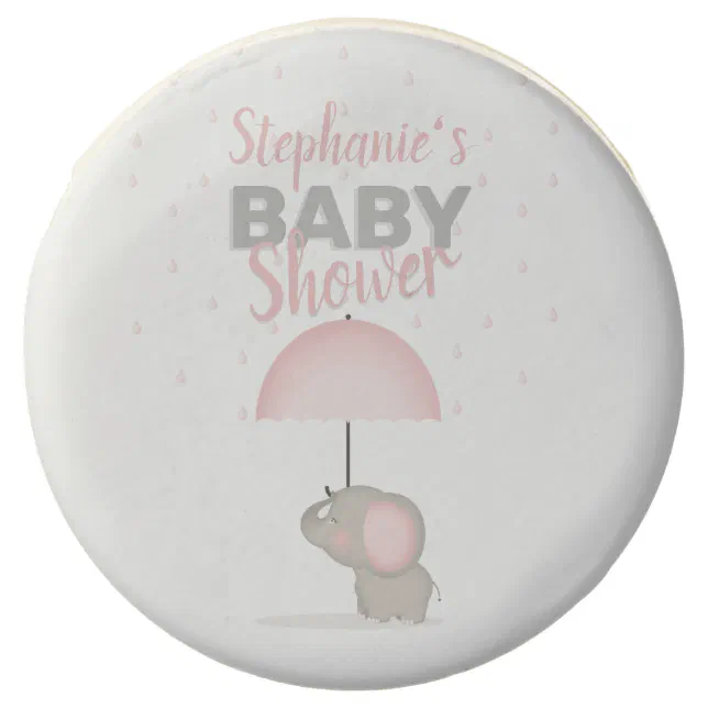 Baby Elephant Pink Baby Shower Chocolate Covered Oreo | Zazzle