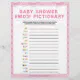 Baby Emoji Pictionary [Luxury Lace [Pink]] Letterhead | Zazzle