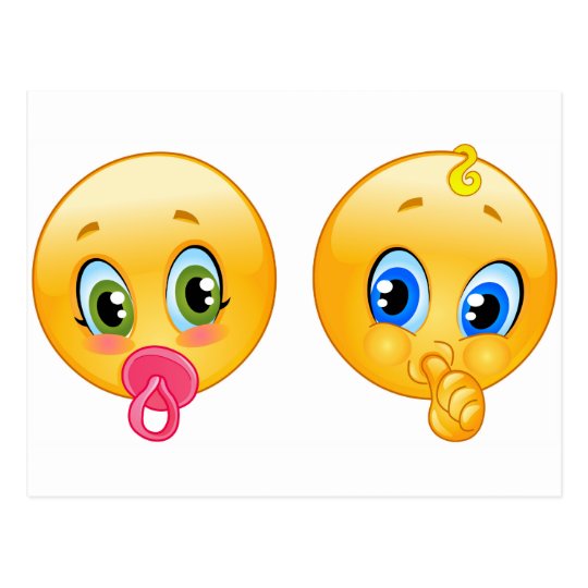 baby emojis postcard | Zazzle.com