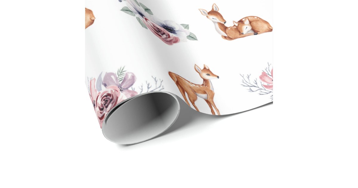 Baby Fawn Wrapping Paper | Zazzle