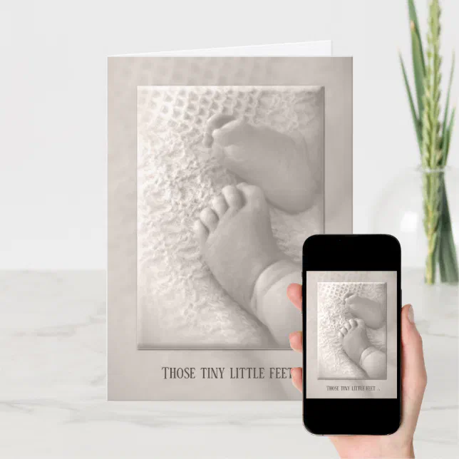 Baby Feet Congratulations Card | Zazzle