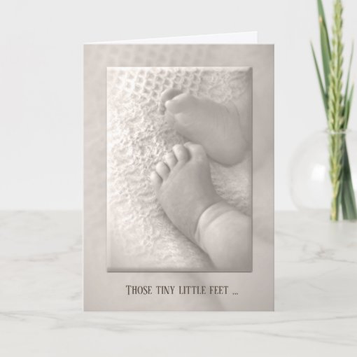 Baby Feet Congratulations Card | Zazzle