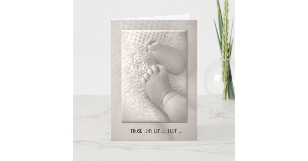 Baby Feet Congratulations Card | Zazzle