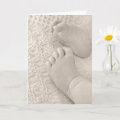 Baby Feet for New Grandchild Card | Zazzle