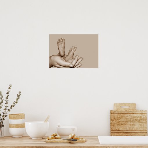 Baby feet Poster | Zazzle