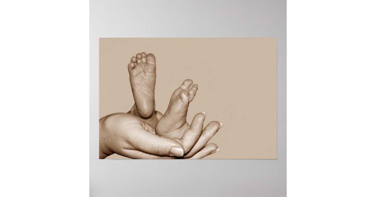 Baby feet Poster | Zazzle