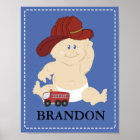 BABY FIRE FIGHTER Baby Shower / Birthday Banner Poster | Zazzle.com