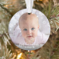 Baby First Hanukkah Stars Snowflakes New Parents Ornament | Zazzle