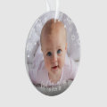 Baby First Hanukkah Stars Snowflakes New Parents Ornament | Zazzle