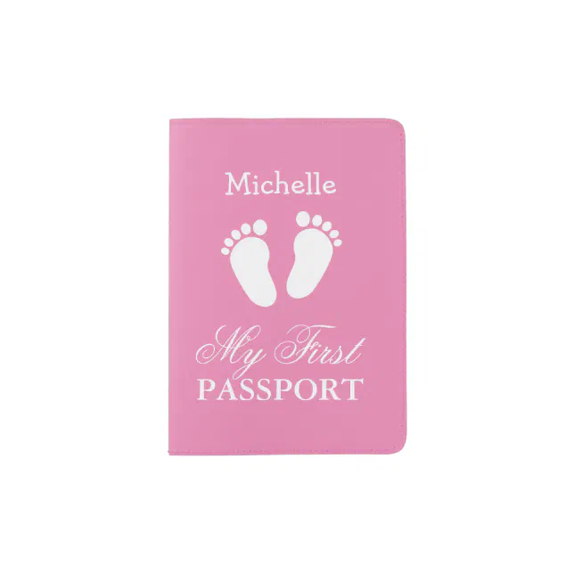 Baby first passport holder for girl or boy | Zazzle
