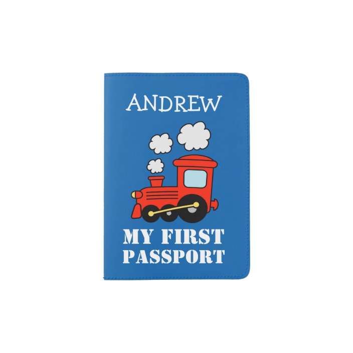 Baby first red toy choo choo train passport holder | Zazzle.com
