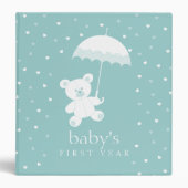 Baby First Year Album - Teddy Bear binder | Zazzle