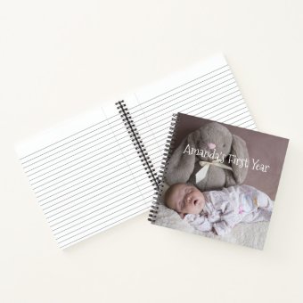 Baby First Year Photo Journal | Zazzle