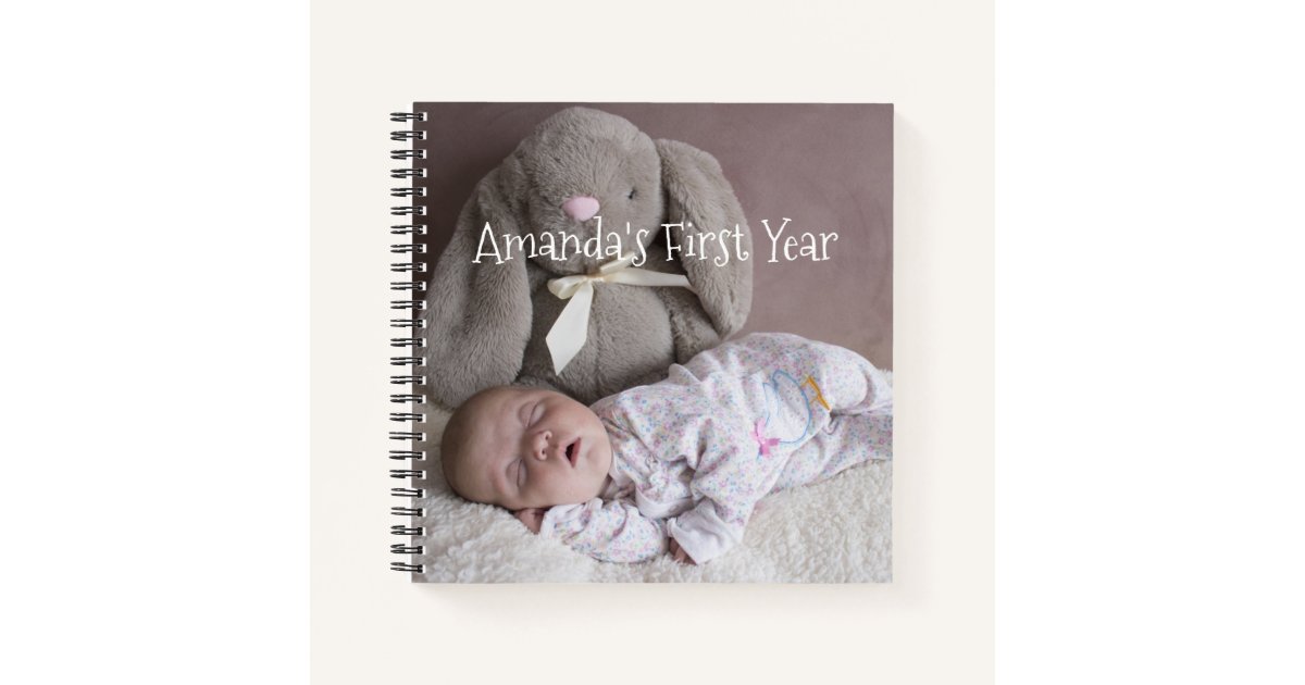 Baby First Year Photo Journal | Zazzle