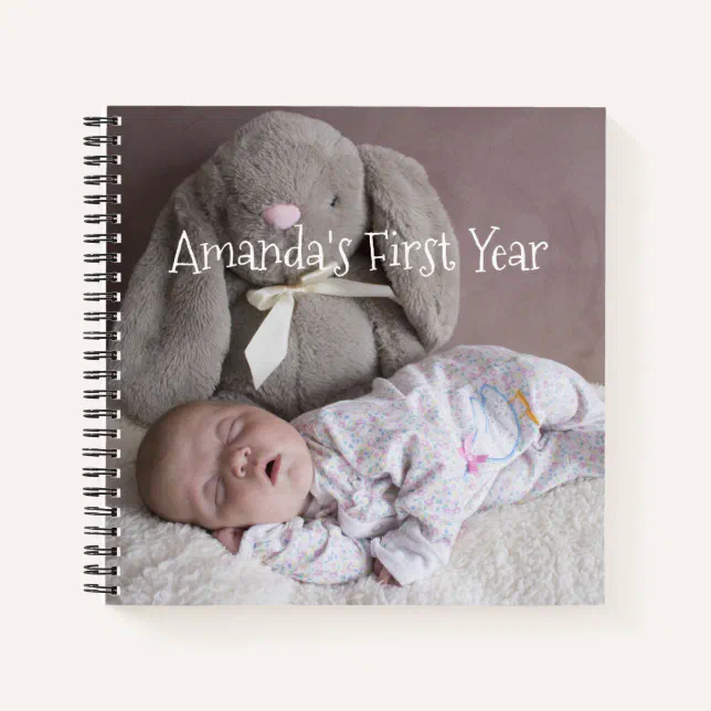 Baby First Year Photo Journal | Zazzle