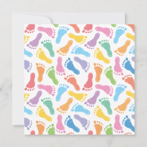 Baby Footprints- Baby Shower Invitation | Zazzle